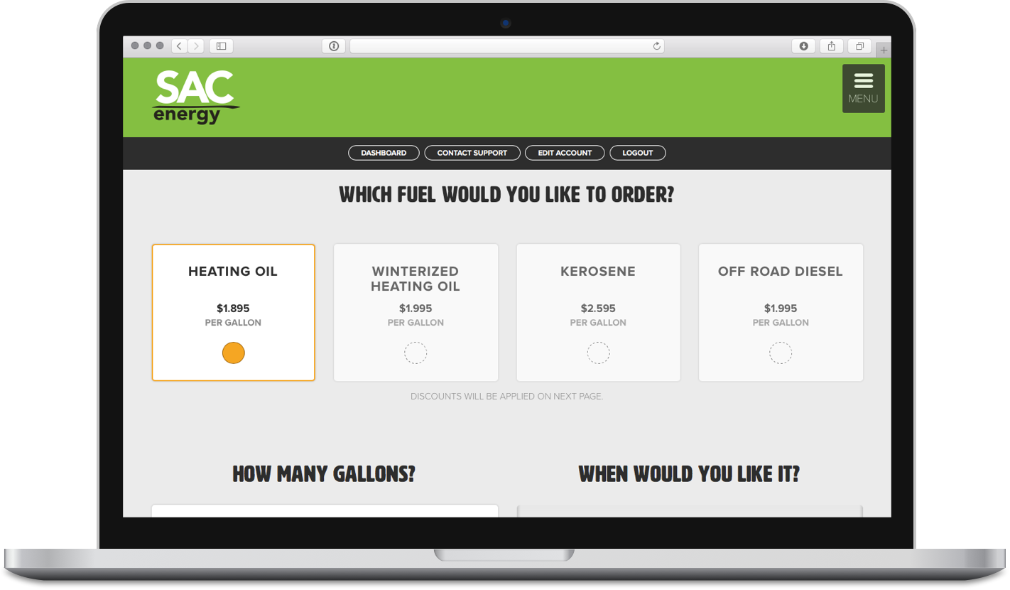 Order Heating Oil Online - SAC Energy